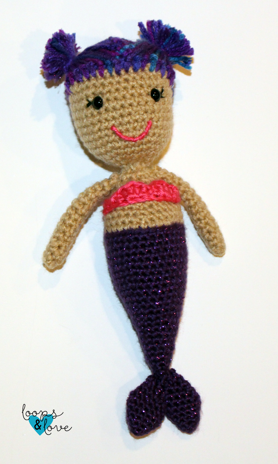 Mermaid Amigurumi - Free Crochet Pattern Loops & Love Crochet