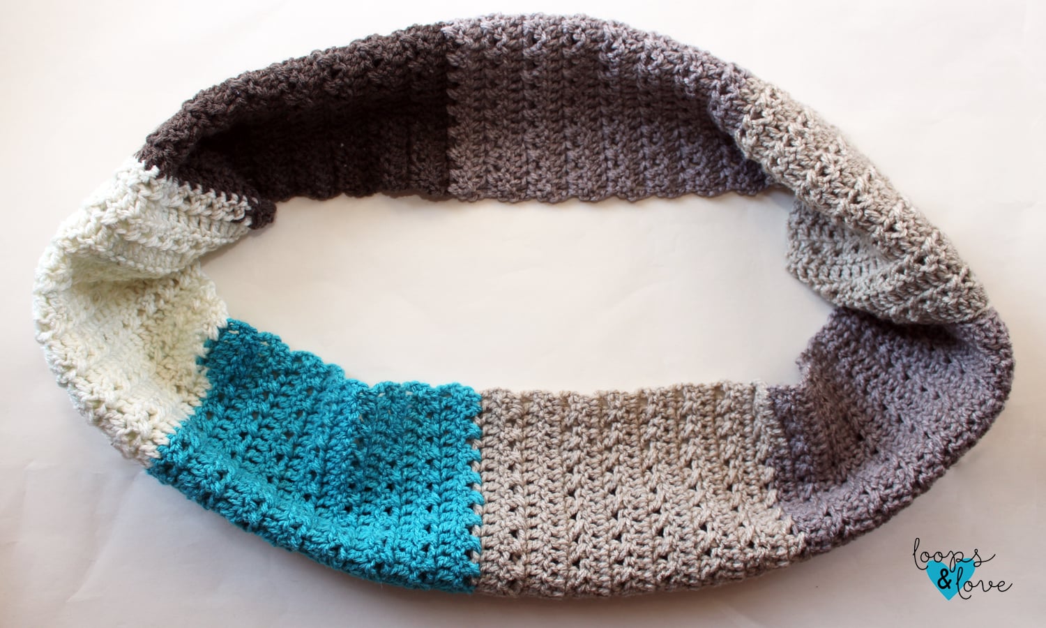 Criss Cross Stitch Infinity Scarf Loops & Love Crochet