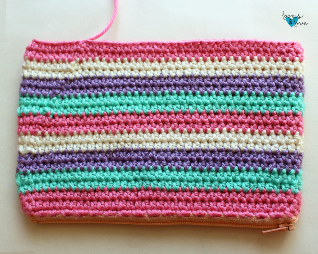 Crochet Zipper Pouch Loops & Love Crochet