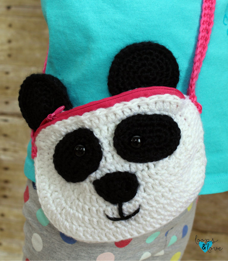 Crochet Panda Purse Loops & Love Crochet