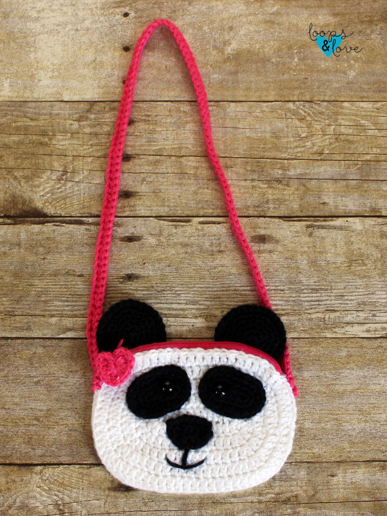 Crochet Panda Purse Loops & Love Crochet