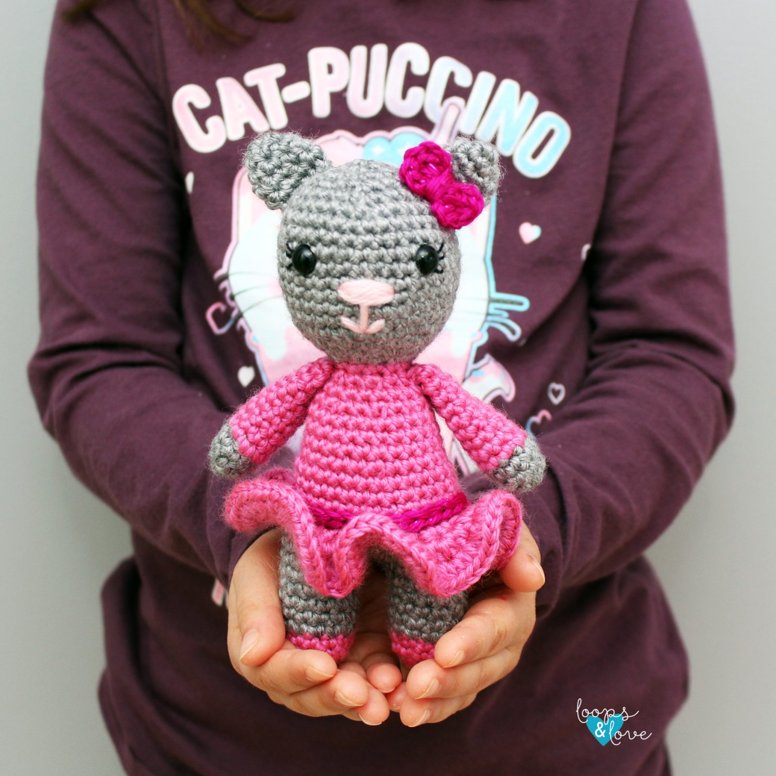 Mini Kitty Amigurumi - Free Crochet Pattern Loops & Love Crochet