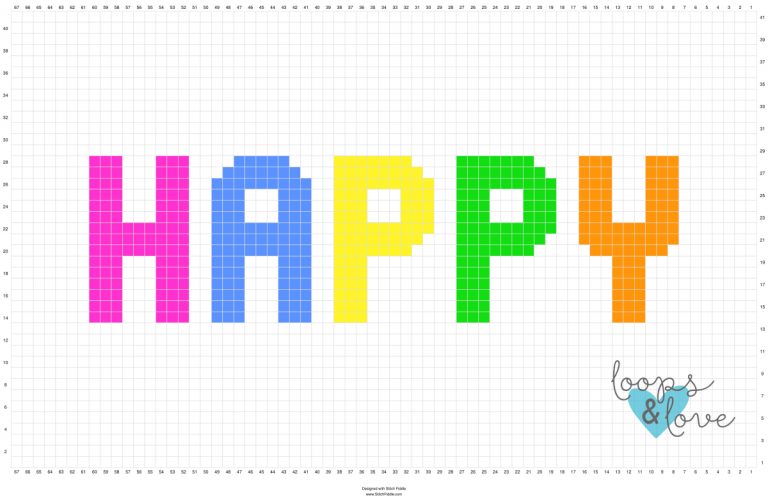 Crochet Happy Pillow Loops & Love Crochet