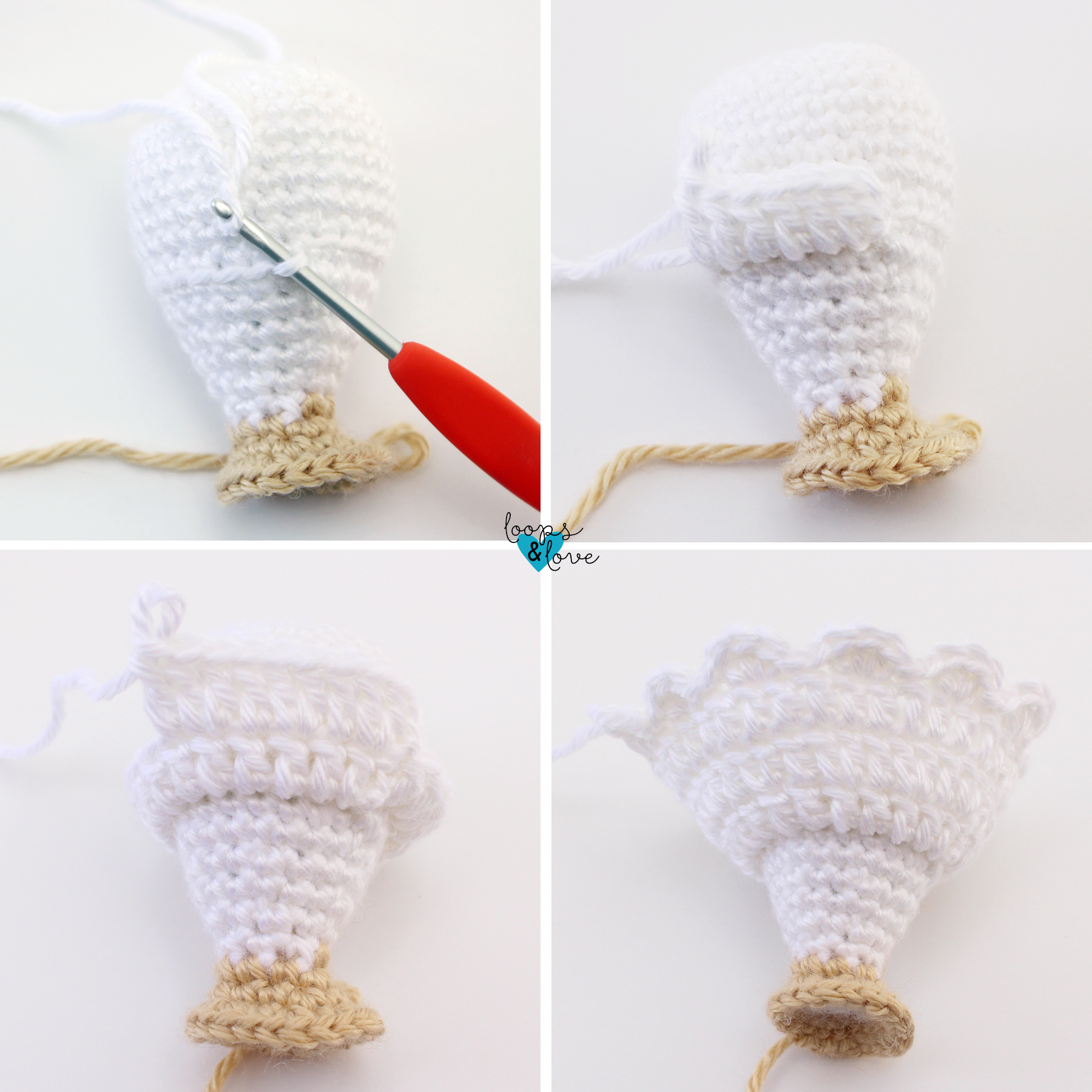 Mini Angel Amigurumi - Free Crochet Pattern Loops & Love Crochet