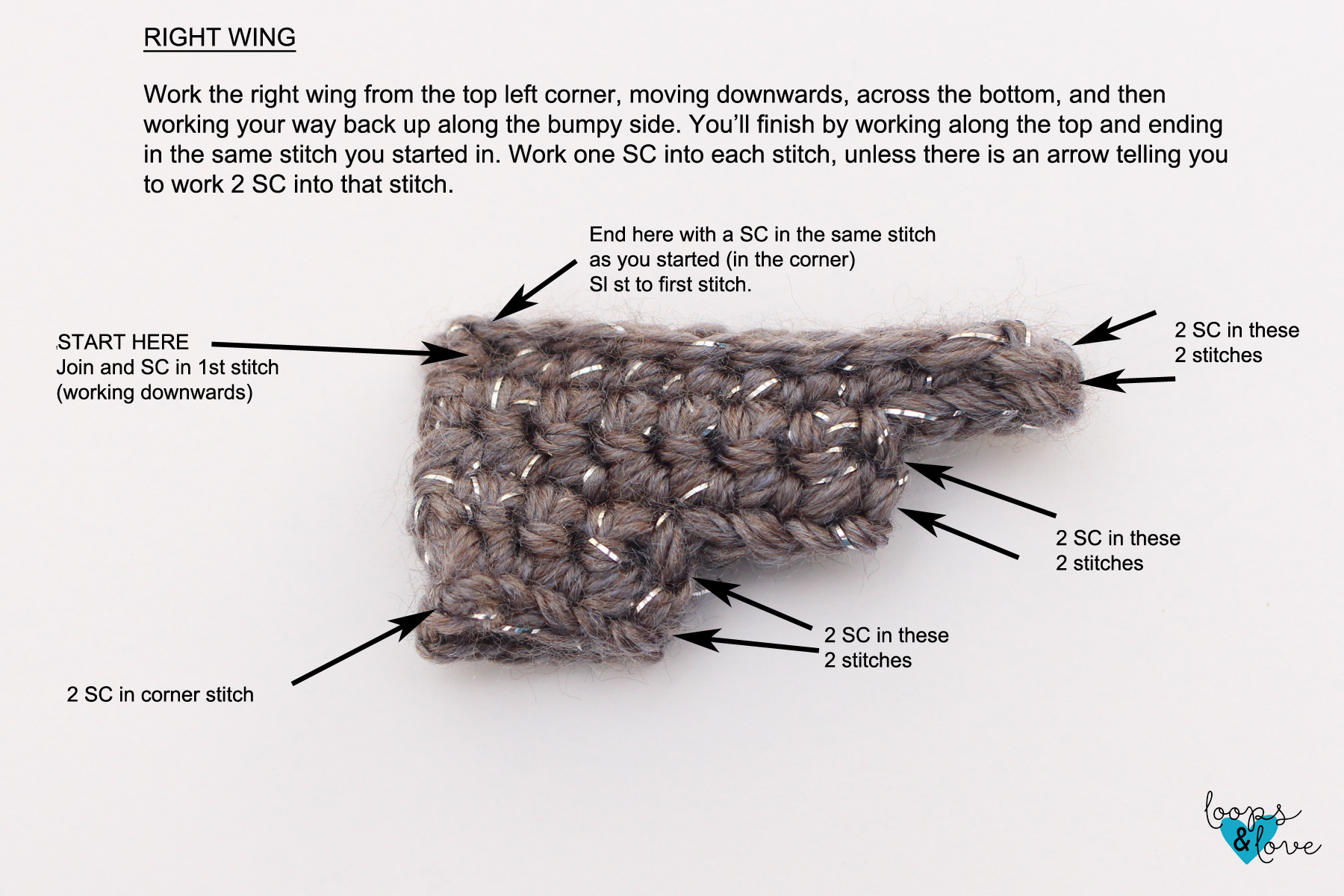 Mini Angel Amigurumi - Free Crochet Pattern Loops & Love Crochet