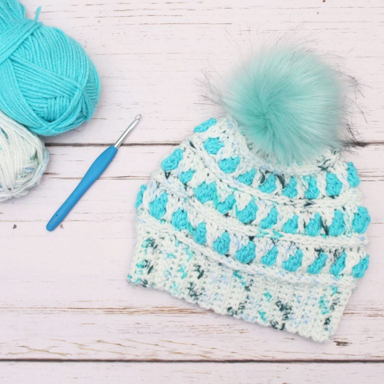 Peek-a-Boo Beanie - Free Crochet Pattern Loops & Love Crochet