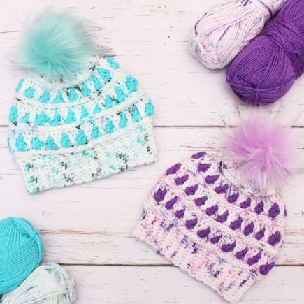 Peek-a-Boo Beanie - Free Crochet Pattern Loops & Love Crochet