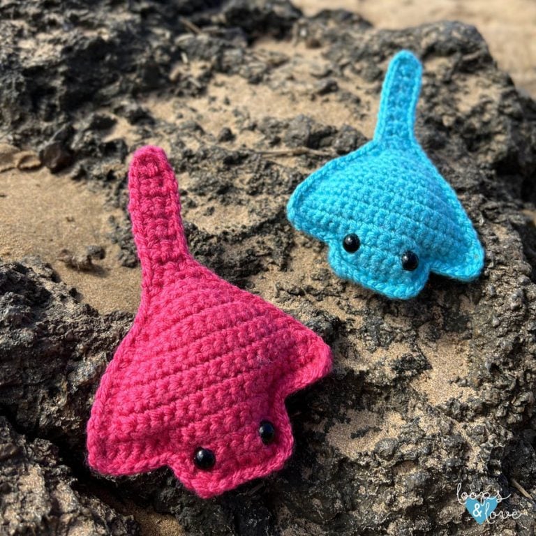 Stingray Amigurumi - Free Crochet Pattern Loops & Love Crochet