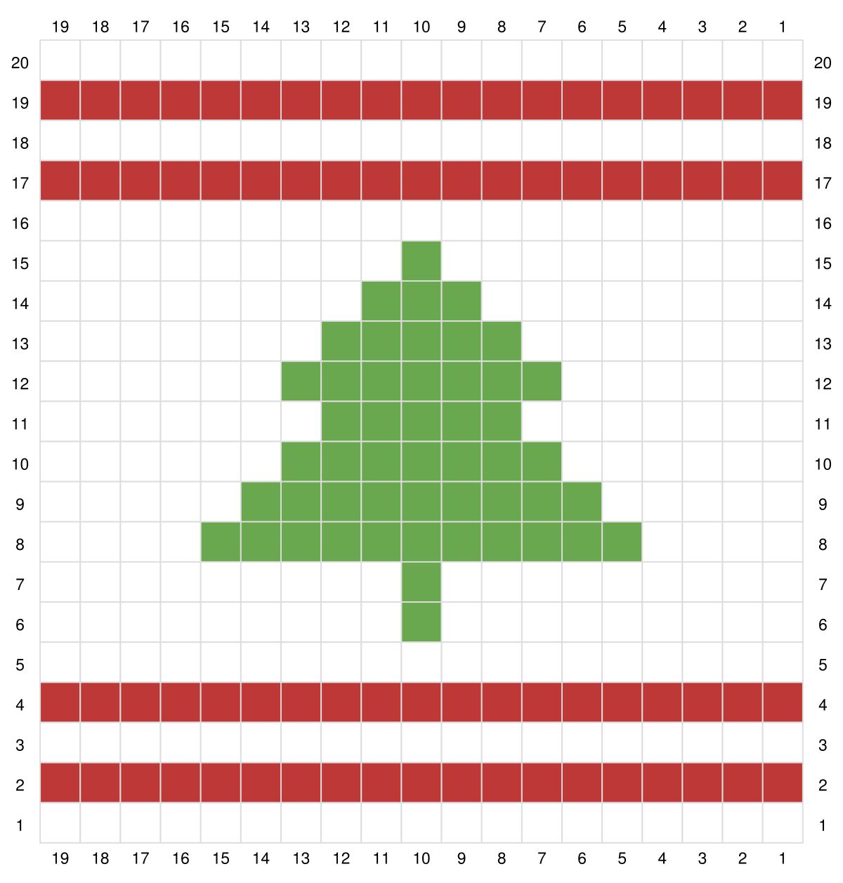 Free Crochet Christmas Tree Bag Loops & Love Crochet