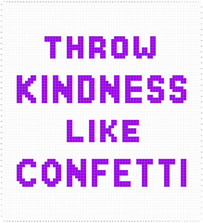 Kindness Wall Hanging Crochet Pattern Loops & Love Crochet