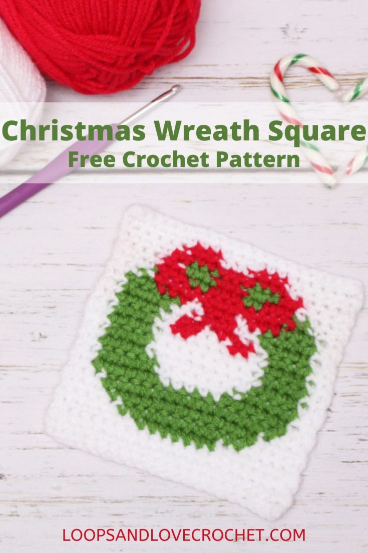 Free Tapestry Crochet Wreath Square Loops & Love Crochet