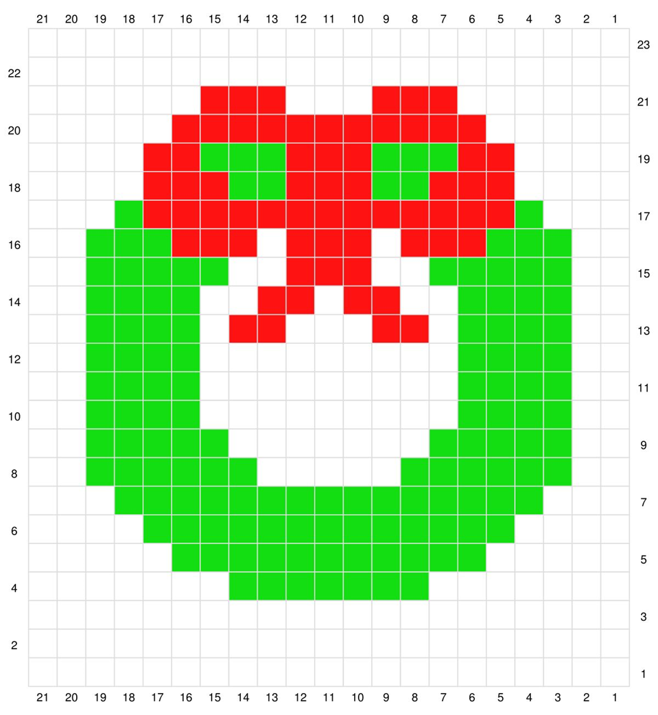 Free Tapestry Crochet Wreath Square Loops & Love Crochet