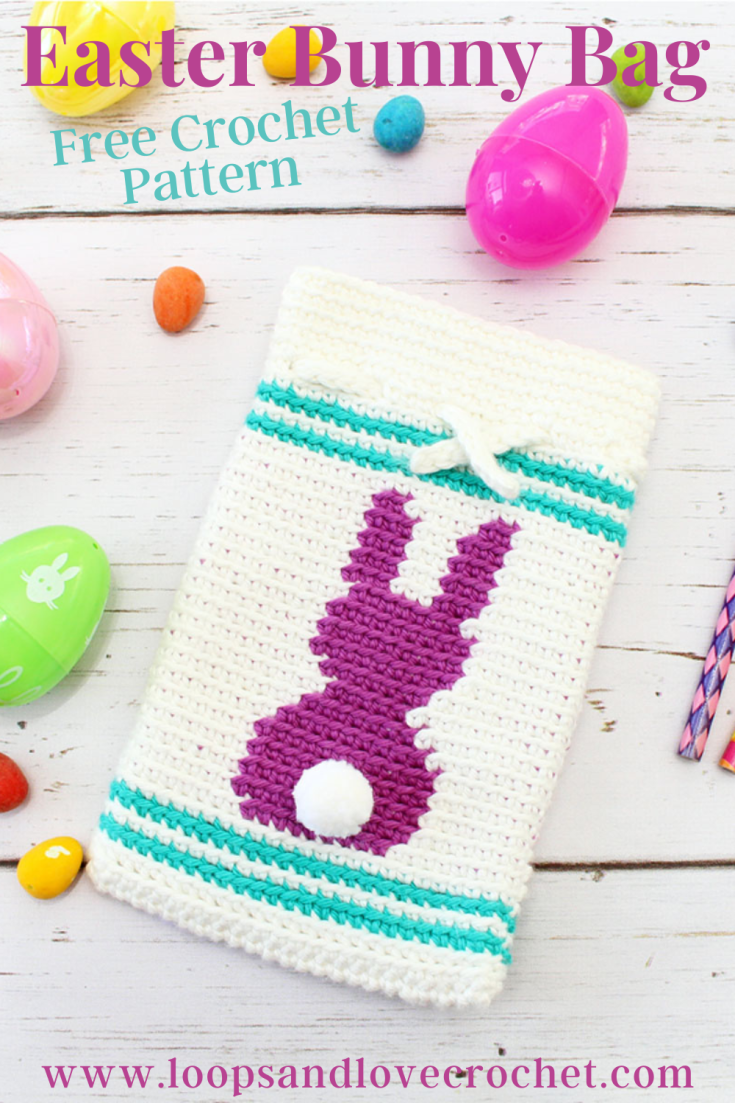 Free Crochet Easter Bunny Bag Loops & Love Crochet