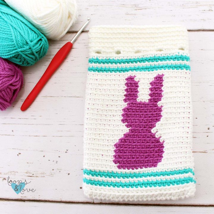 Free Crochet Easter Bunny Bag Loops & Love Crochet