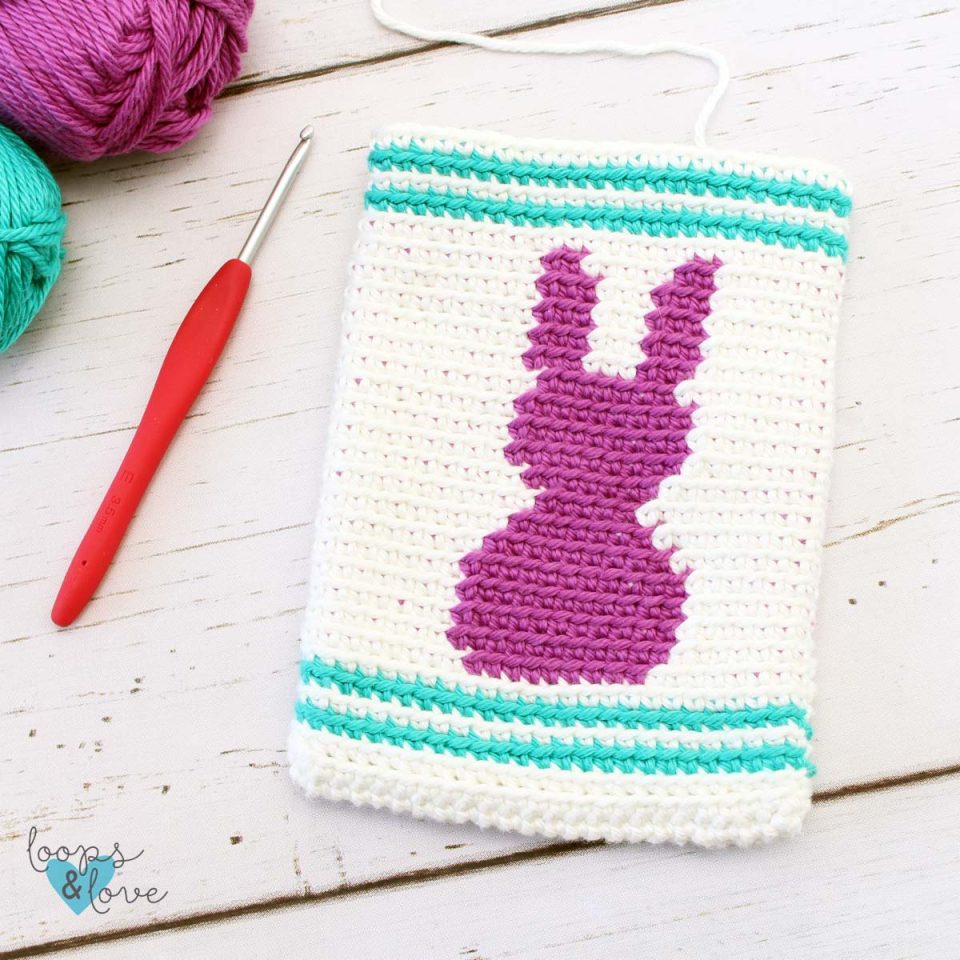 Free Crochet Easter Bunny Bag Loops & Love Crochet