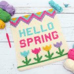 Spring Wall Hanging - Free Crochet Pattern Loops & Love Crochet