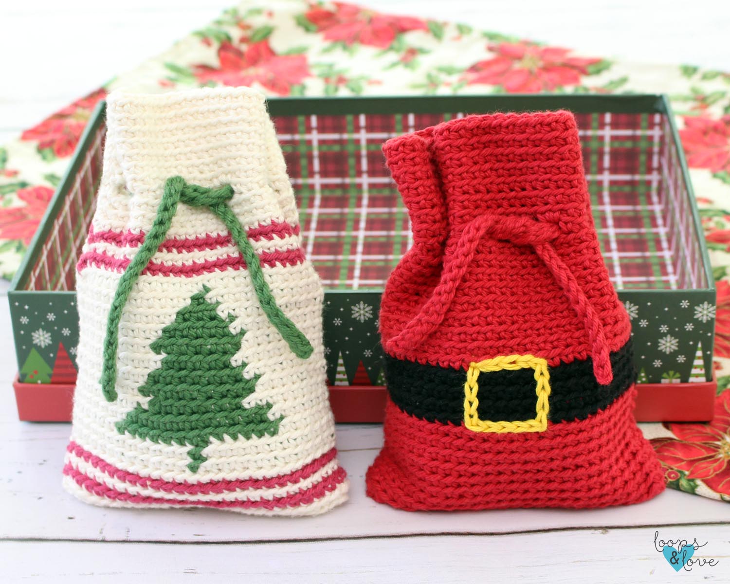 Free Crochet Santa Bag Loops & Love Crochet
