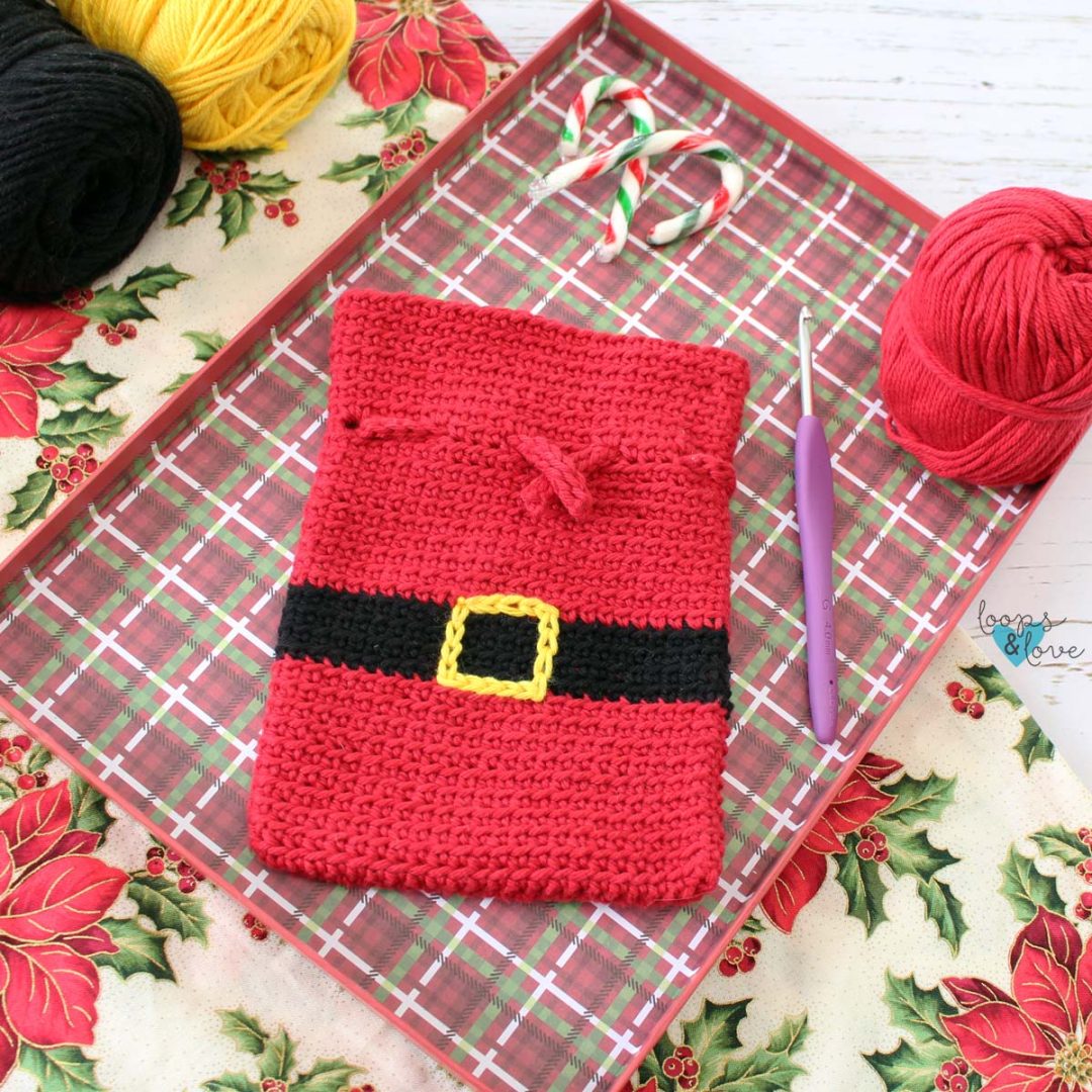 Free Crochet Santa Bag Loops & Love Crochet