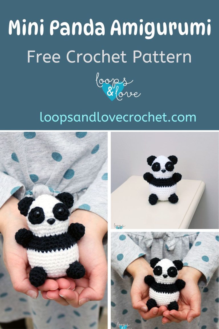 Mini Panda Amigurumi - Free Crochet Pattern Loops & Love Crochet