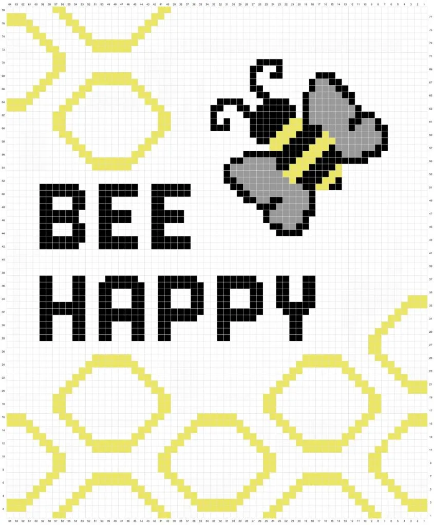 Bee Happy Wall Hanging | Free Crochet Pattern Loops & Love Crochet