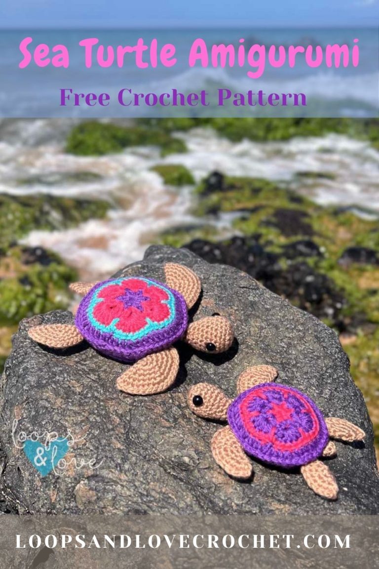 Sea Turtle Amigurumi - Free Crochet Pattern Loops & Love Crochet