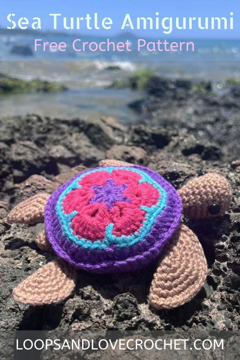Sea Turtle Amigurumi - Free Crochet Pattern Loops & Love Crochet