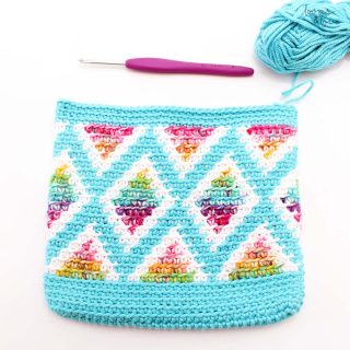 Diamond Gem Bag - Free Crochet Pattern Loops & Love Crochet