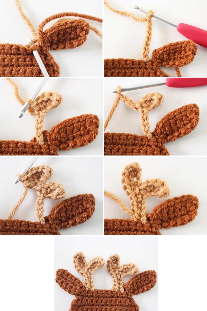Crochet Ragdoll Reindeer Ornament Loops & Love Crochet