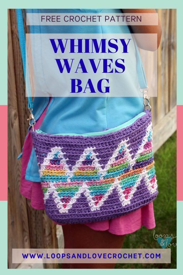 Whimsy Waves Bag - Free Crochet Pattern Loops & Love Crochet
