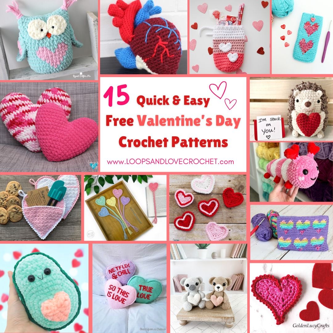Free Valentine's Day Crochet Patterns Loops & Love Crochet