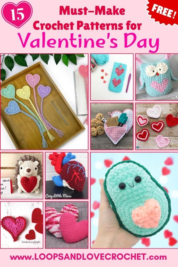 Free Valentine's Day Crochet Patterns Loops & Love Crochet